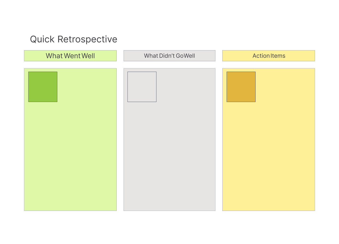 AI Quick Retrospective - Minimal | Creately