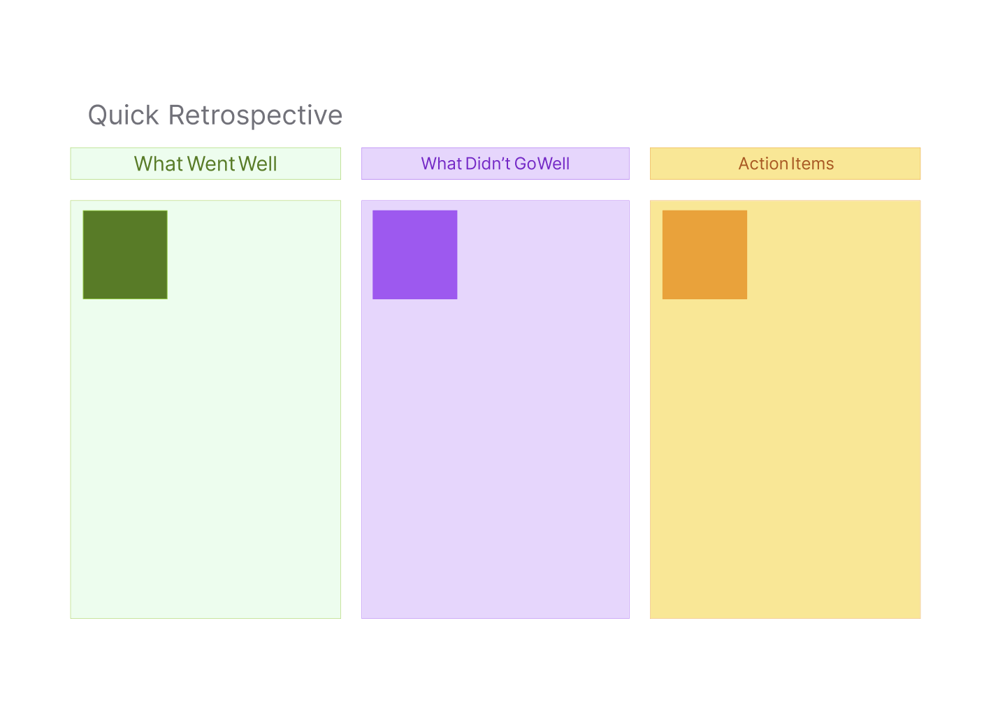 AI Quick Retrospective - Vibrant | Creately